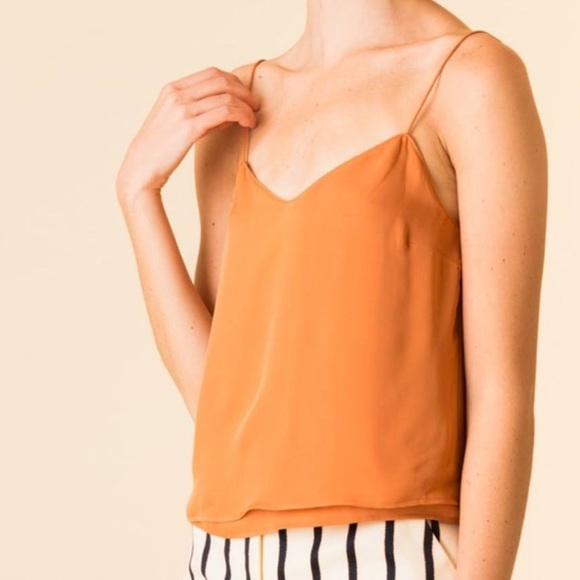 Veronica Beard | Tops | Veronica Beard Sonya Cami In Rust | Poshmark